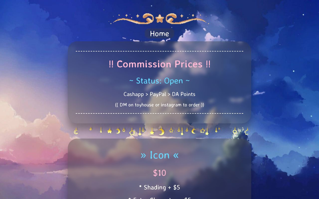 Commission Prices
